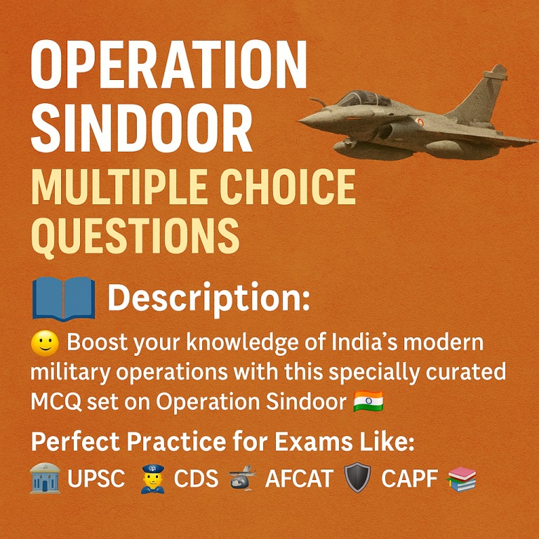 Operation Sindoor: Test Your Tactical Knowledge 🇮🇳 – Training By Himanshu
